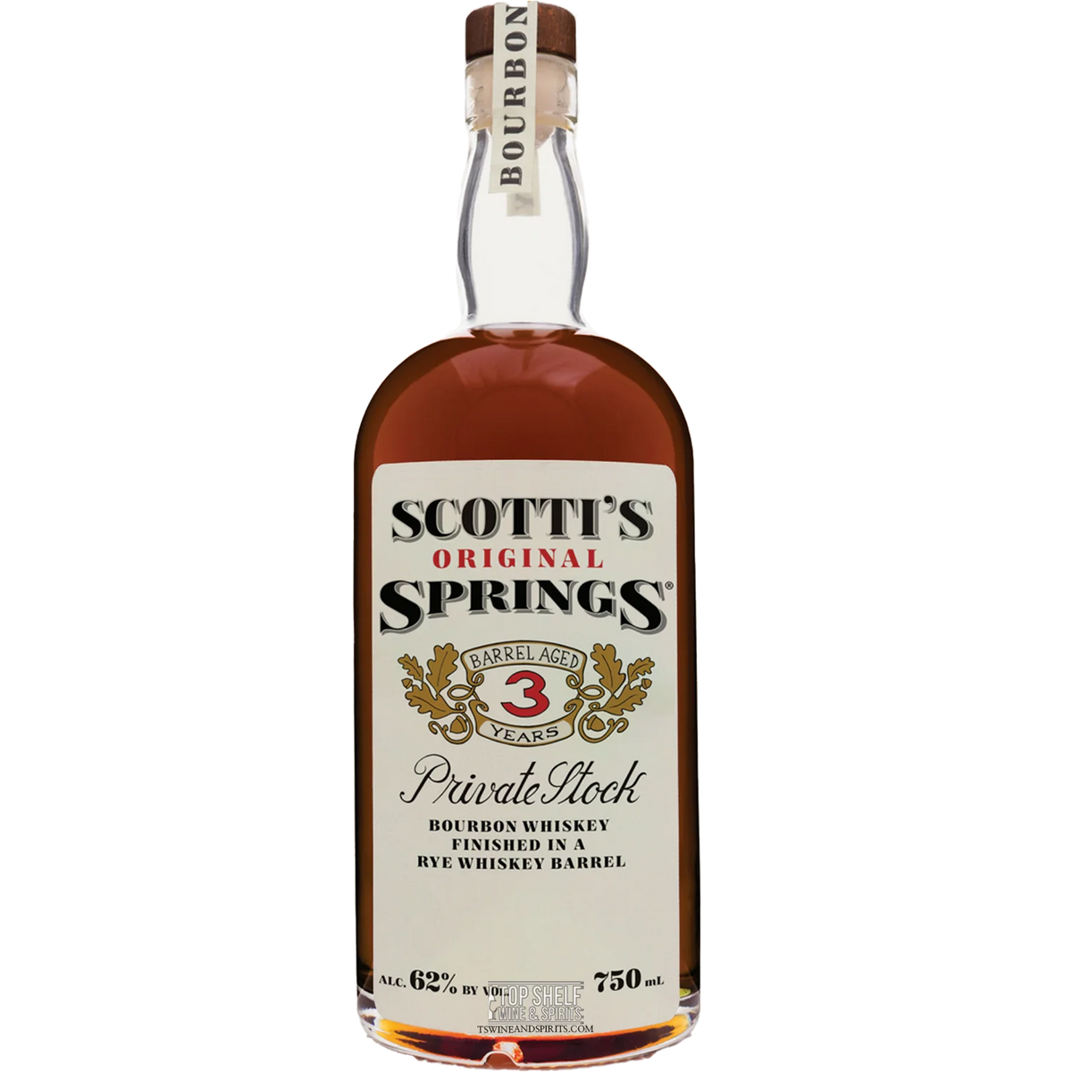 [BUY] Scotti's Springs 3 Year Private Stock Barrel Aged Bourbon ...