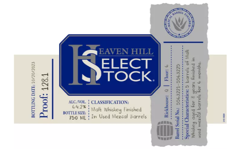 [BUY] Heaven Hill Select Stock Malt Mezcal Barrel Finish Whisky at ...