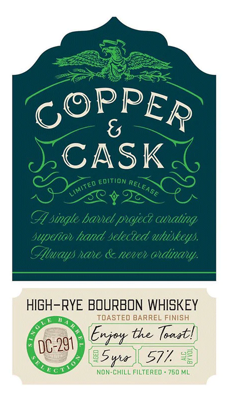 [BUY] Copper & Cask Enjoy the Toast High-Rye Straight Bourbon Whisky at ...