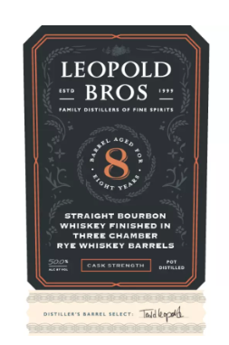 [BUY] Leopold Bros 8 Year Old Cask Strength Straight Bourbon Whisky at ...