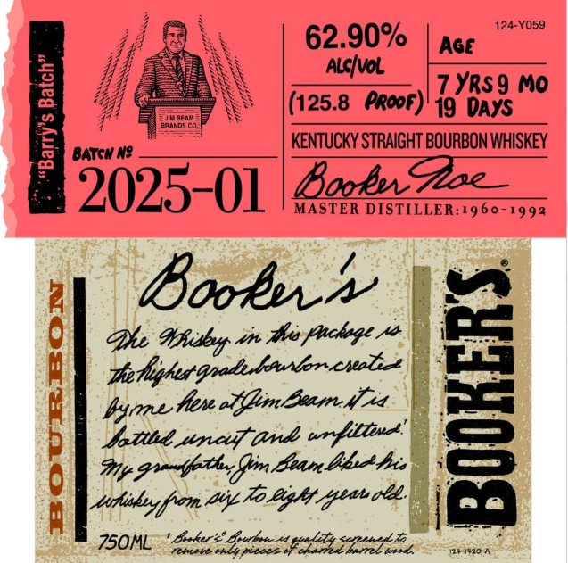[BUY] Booker's Barry’s Batch 2025-01 Straight Bourbon Whiskey at ...