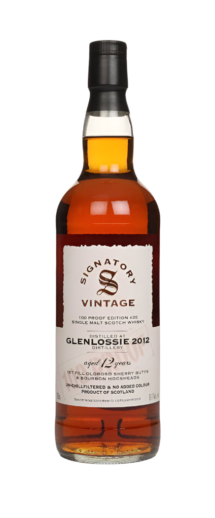 [BUY] Glenlossie 12 Year Old 2012 - 100 Proof Edition #35 (Signatory ...