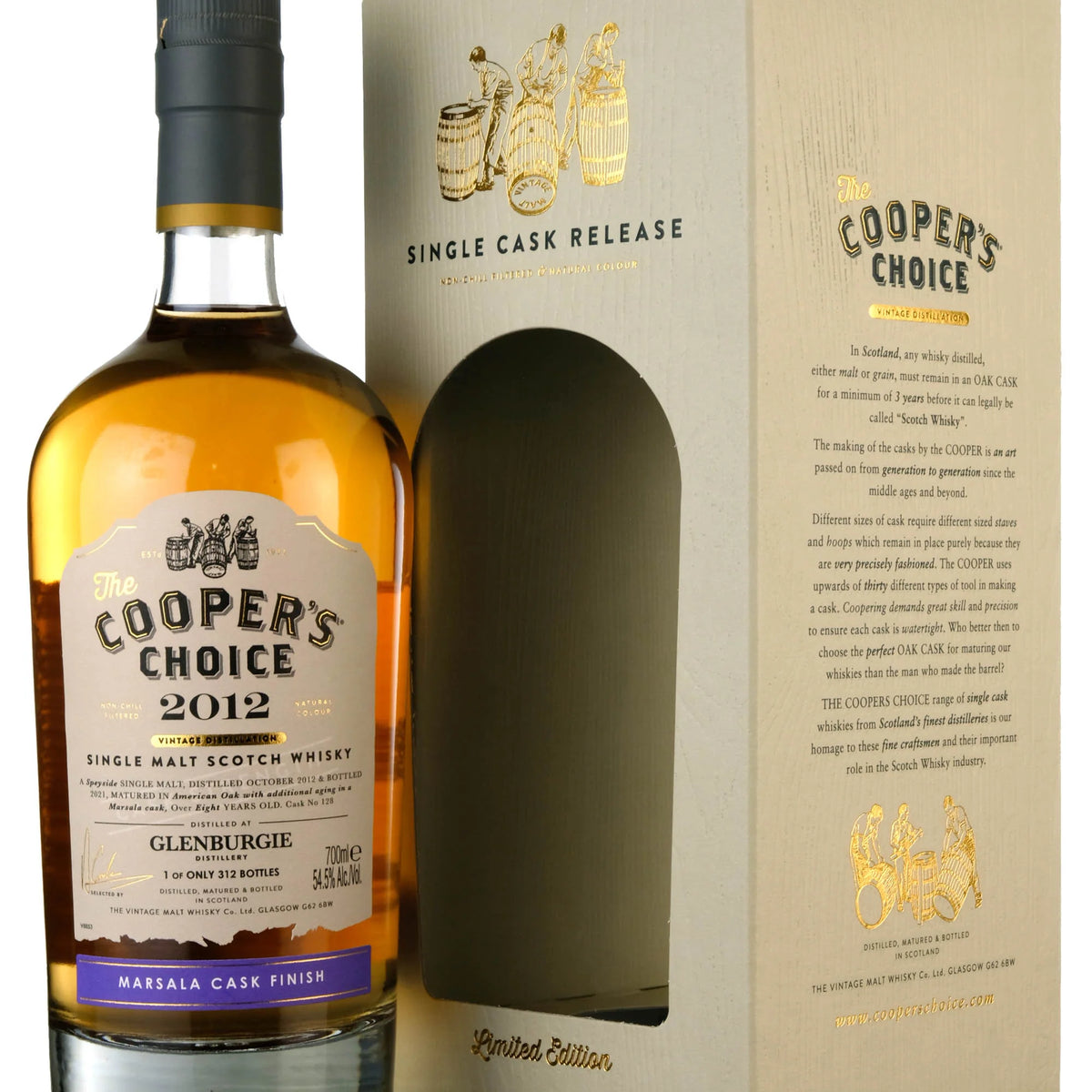 [BUY] Glenburgie 2012 VM The Cooper's Choice 8 Year Old 2021 Release ...