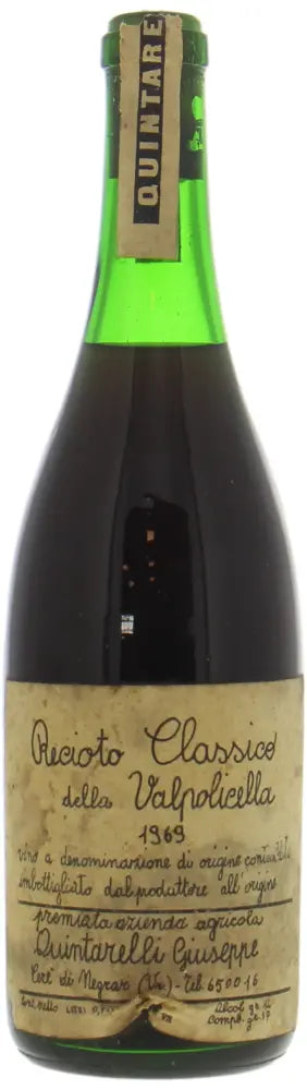 [BUY] 1969 | Giuseppe Quintarelli | Recioto della Valpolicella Classico ...