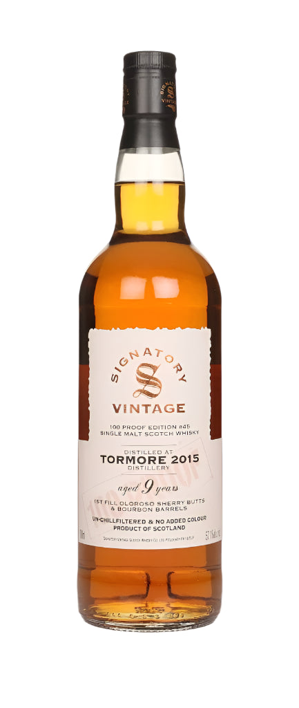 [BUY] Tormore 9 Year Old 2015 - 100 Proof Edition #45 (Signatory ...