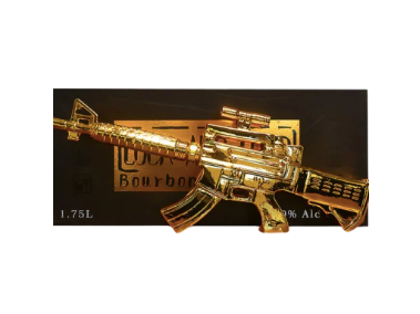 [BUY] Lock And Load Golden Carbine Rifle Bourbon Whiskey | 1.75L at ...