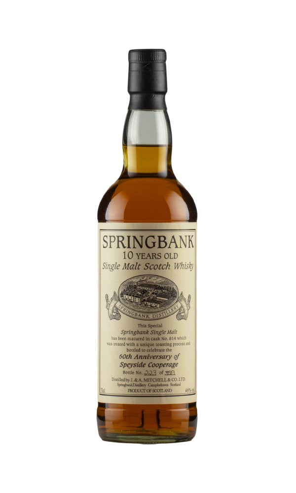[BUY] Springbank 10 Year Old Private Cask 814 For Speyside Cooperage ...