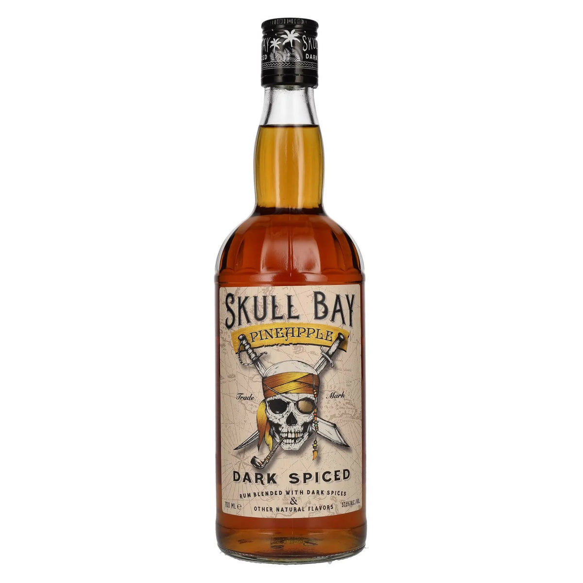 [BUY] Skull Bay Dark Spiced Pineapple Rum | 700ML at CaskCartel.com