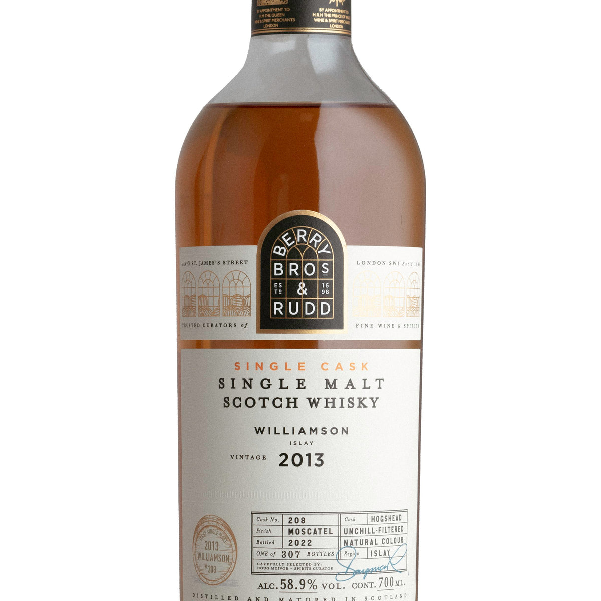 [BUY] Williamson 2013 Berry Bros & Rudd Single Cask Single Malt Scotch ...