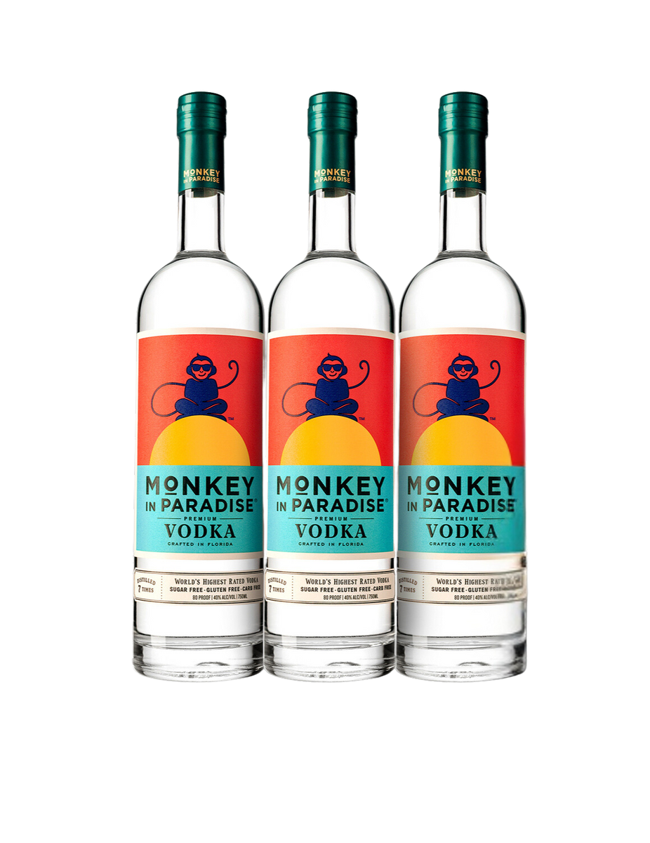 [BUY] Monkey In Paradise Vodka 3pack Bundle (RECOMMENDED) at CaskCartel.com