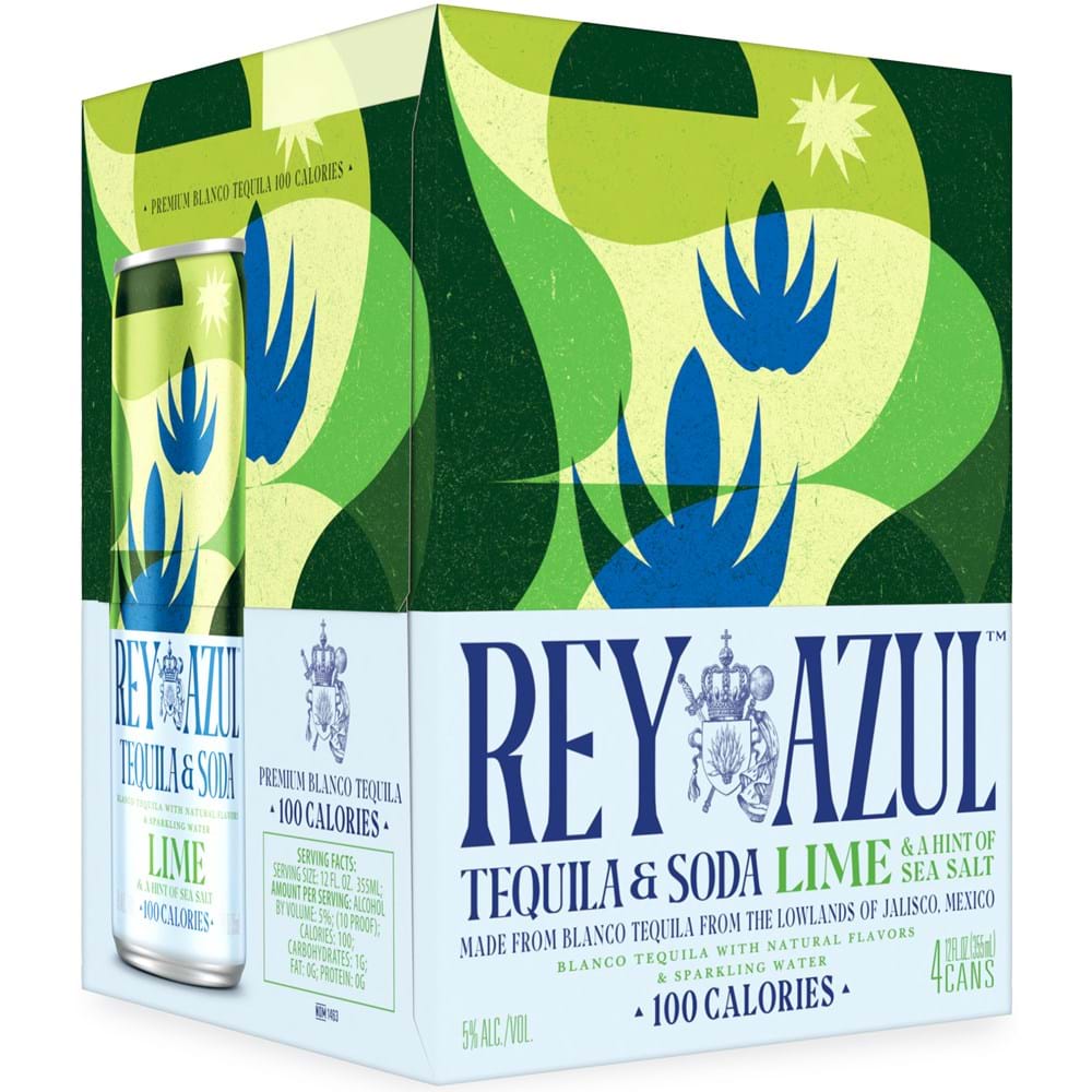 [BUY] Rey Azul Tequila & Soda Lime Cocktail | 4x355ML at CaskCartel.com