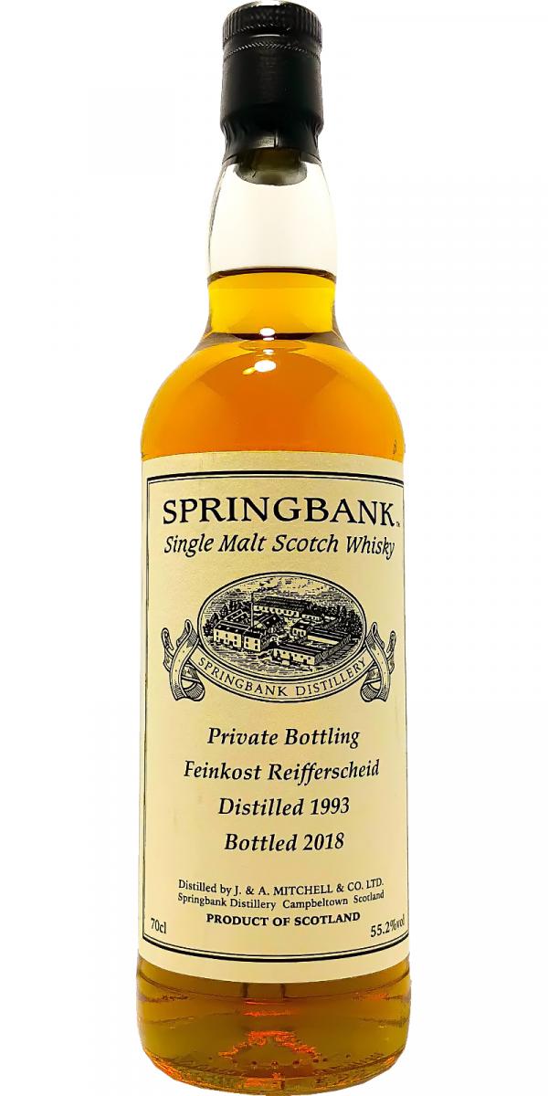[BUY] Springbank 1993 (Bottled 2018) Private Bottling Cask # 596 Scotch ...