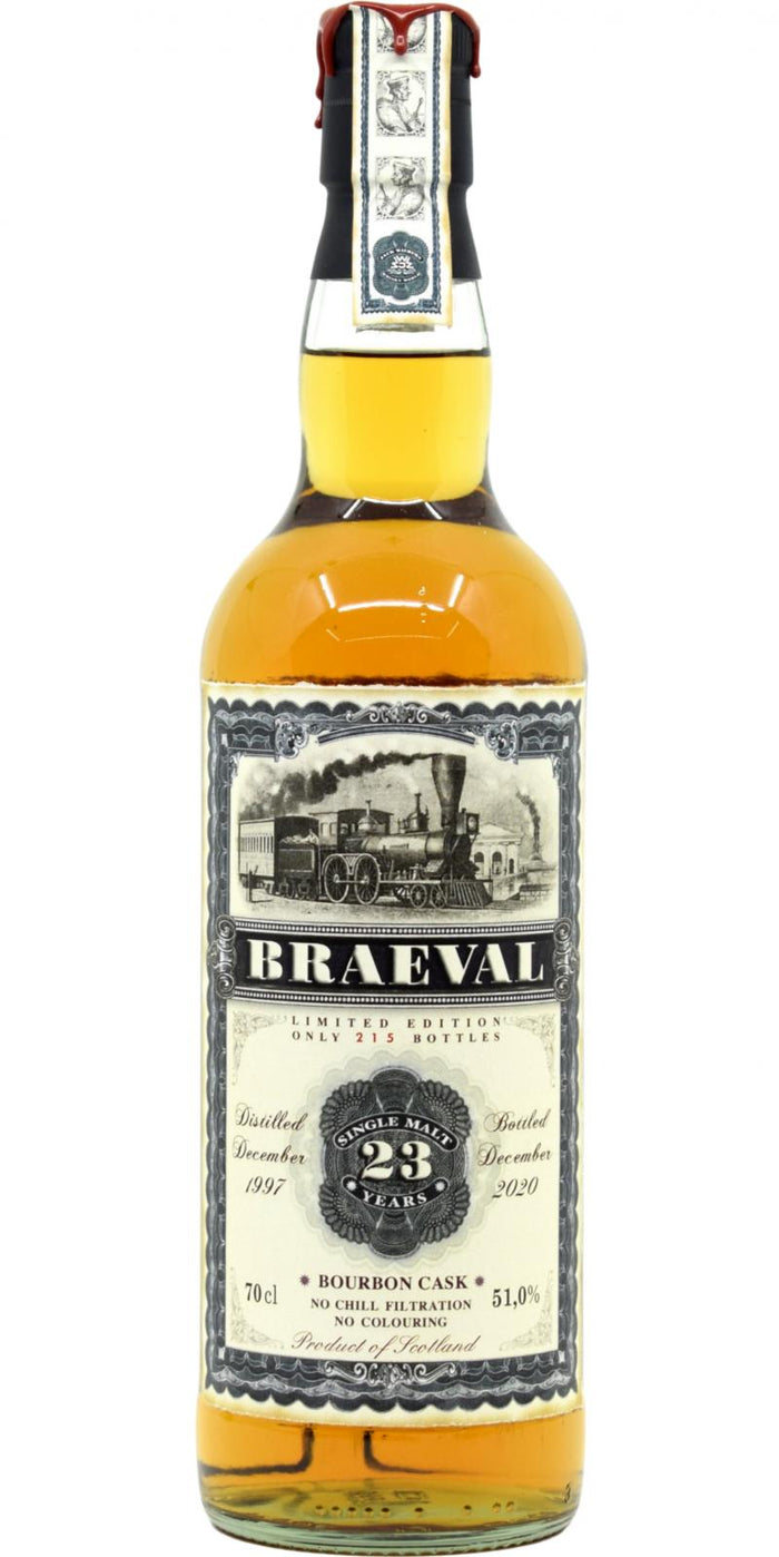 [BUY] Braeval 23 Year Old (D.1997, B.2020) Bourbon Cask Scotch Whisky ...