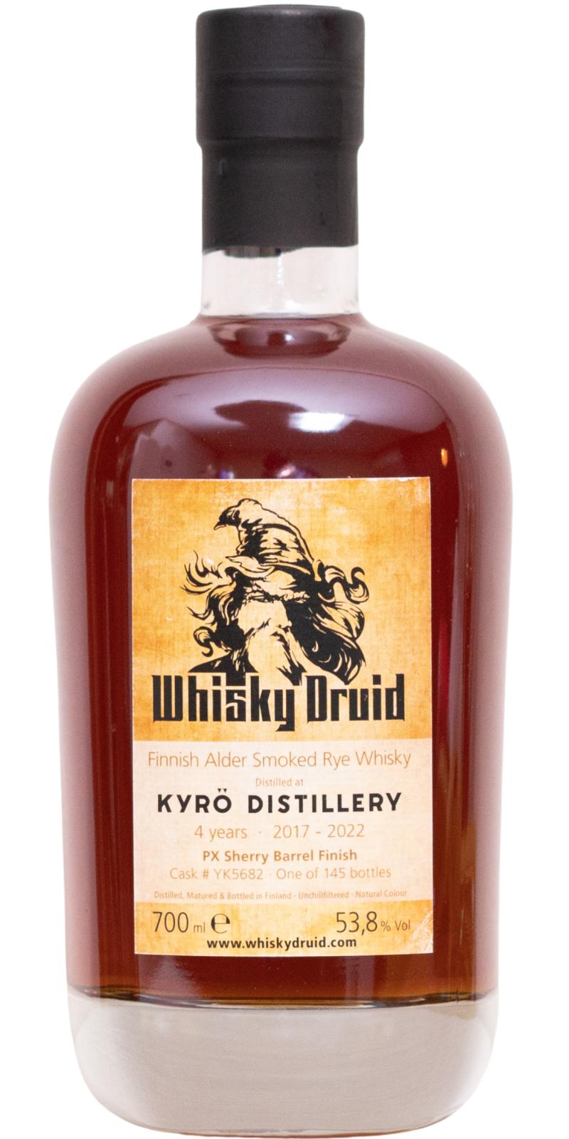 [BUY] Kyro 2017 Whisky Druid Finnish Alder Smoked Rye Whisky | 700ML at ...