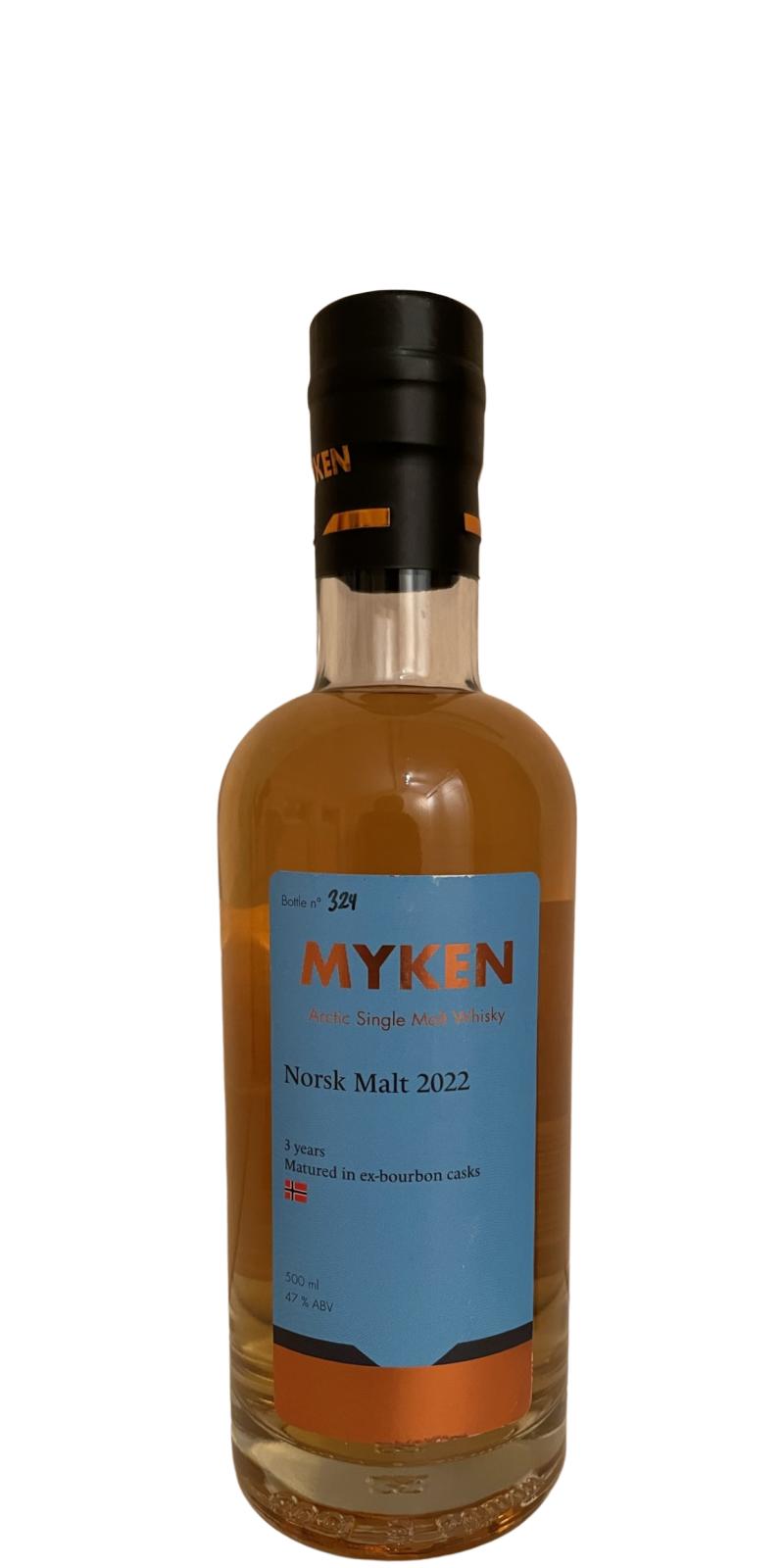 [BUY] Myken Norsk Malt 2022 Arctic (3 Year Old) Single Malt Whisky at ...
