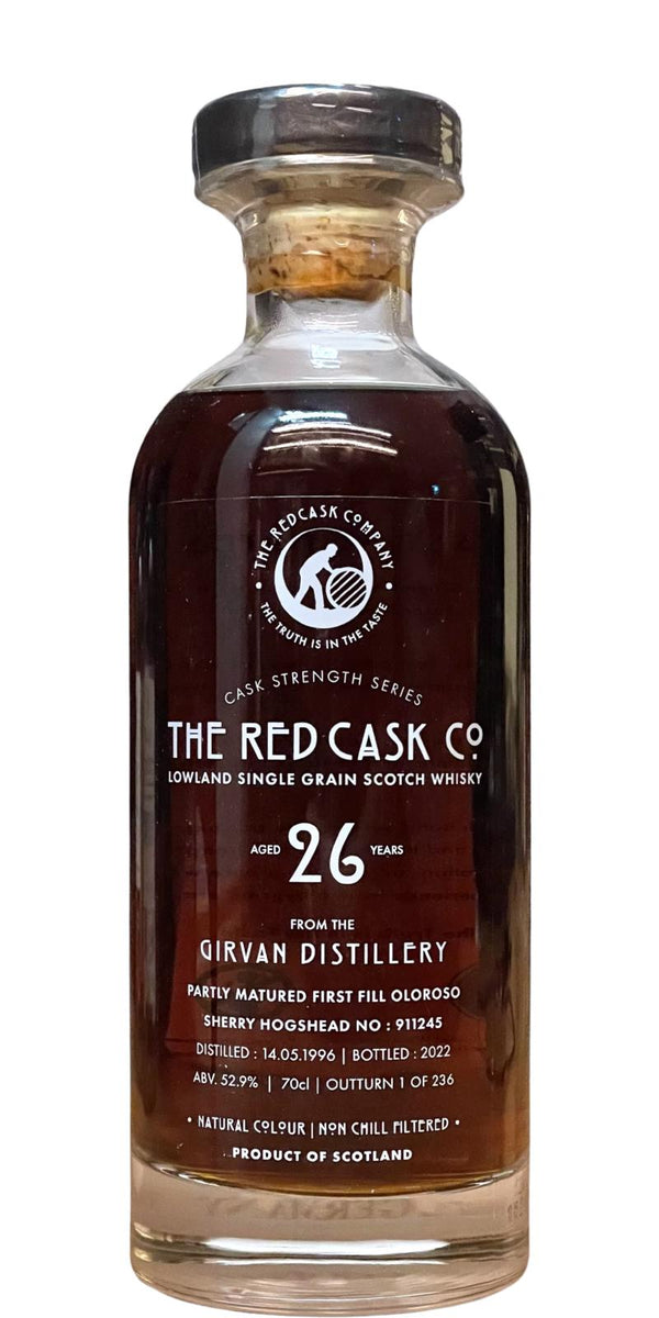 [BUY] Girvan Red Cask Co. Single Sherry Cask #911245 1996 26 Year Old Whisky | 700ML at ...
