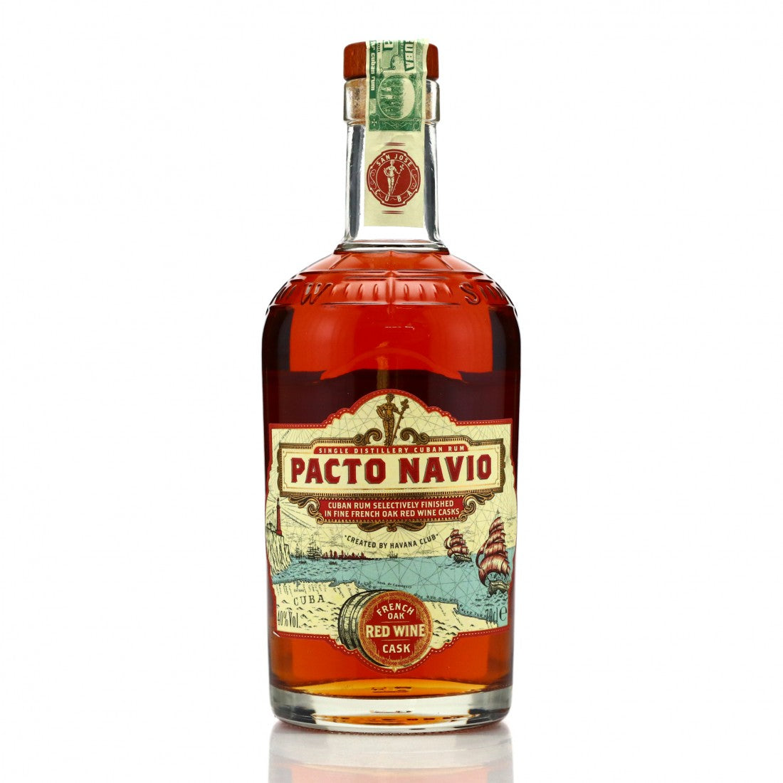 [BUY] Havana Club Pacto Navio Red Wine Cask Finish (Cuba) Rum | 700ML ...