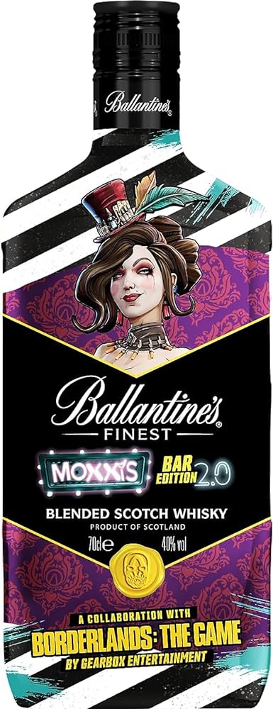 [BUY] Ballantine’s Finest x Borderlands Moxxi's Bar 2nd Scotch Whisky ...