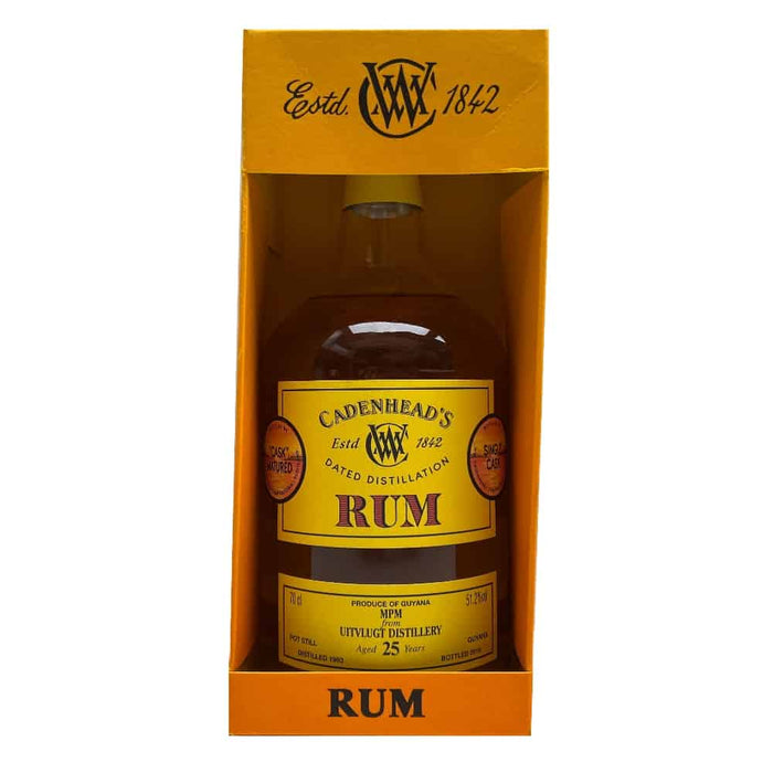 [BUY] Cadenhead's 25 Year Old (D.1993, B.2019) Guyana Rum | 700ML at ...