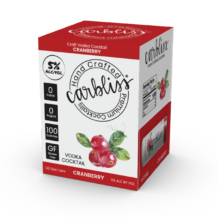 [BUY] Carbliss Cranberry Vodka Cocktail | 4x355ML at CaskCartel.com