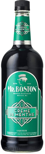 [BUY] Mr Boston Creme De Menthe Green Liqueur | 1L at CaskCartel.com