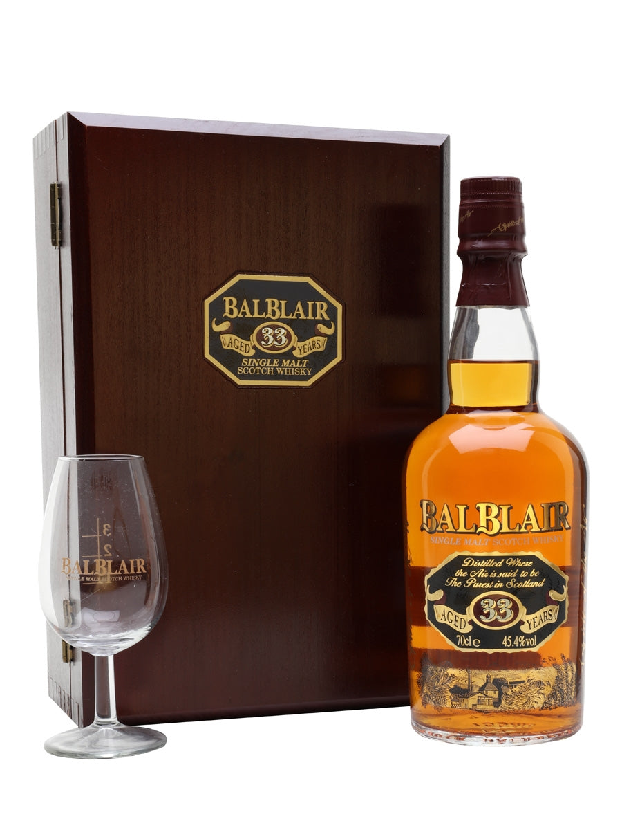 [BUY] Balblair 33 Year Old + Glass Missing Mini Highland Single Malt ...