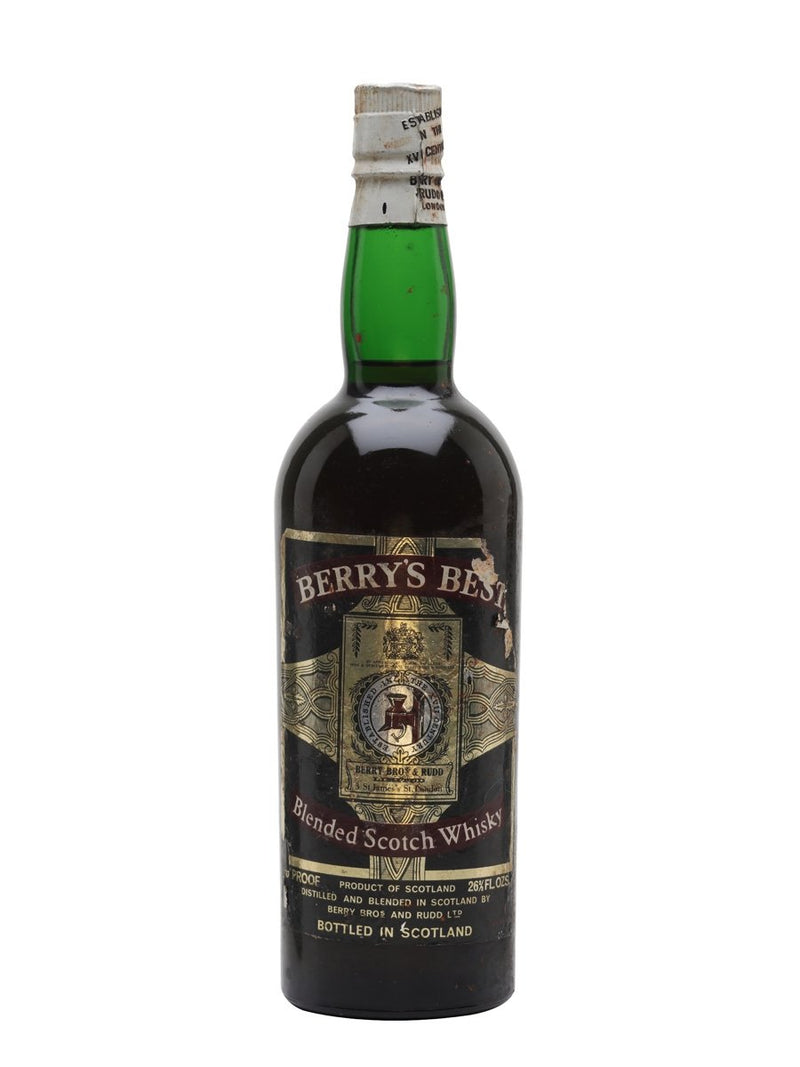 [BUY] Berry's Best Blended Scotch Bot.1960s Blended Scotch Whisky ...