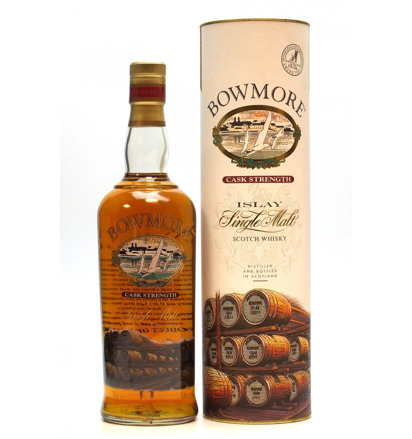[BUY] Bowmore Cask Strength Screen Printed Label Scotch Whisky | 700ML ...