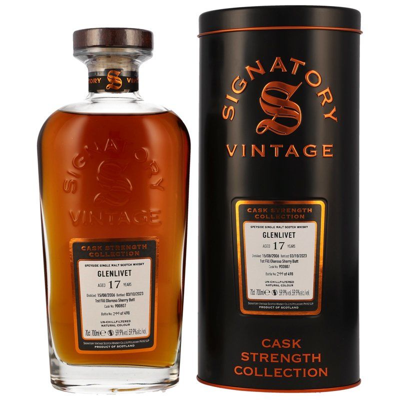 [BUY] Glenlivet 17 Year Old (D.2006, B.2023) Signatory Vintage Scotch ...
